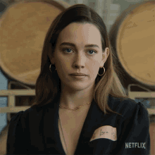 Serious Face Victoria Pedretti Intimidating Stare GIF | GIFDB.com