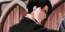 Serious Levi Ackerman GIF | GIFDB.com