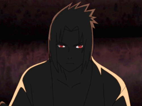 Serious Sasuke With Sharingan GIF | GIFDB.com