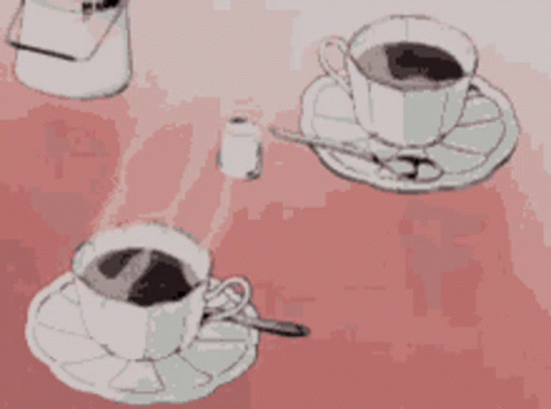 Serving Two Hot Coffees Anime Aesthetic GIF | GIFDB.com