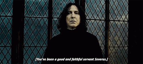 Severus Snape Good Faithful Servant GIF | GIFDB.com
