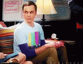 Sheldon Cooper Winky Face GIF | GIFDB.com