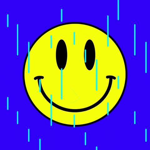 Shifting Rainy Day Smiley Face Emoji GIF | GIFDB.com