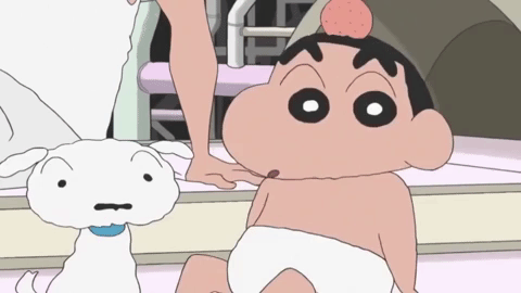 Shinchan Annoyed Face GIF | GIFDB.com
