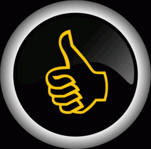 Shiny Black Like Button GIF | GIFDB.com