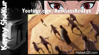 Shisui Fighting Danzo's Anbu Using Katon Jutsu GIF | GIFDB.com