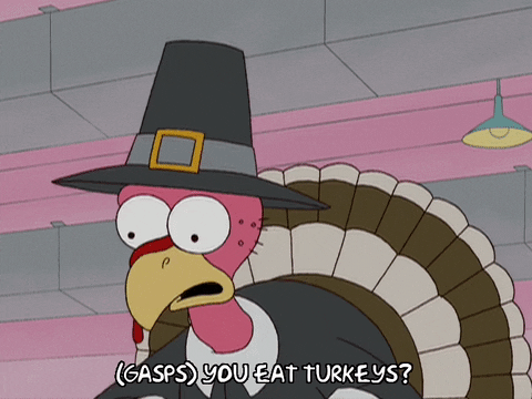 Shocked Eating Turkey Meme GIF | GIFDB.com