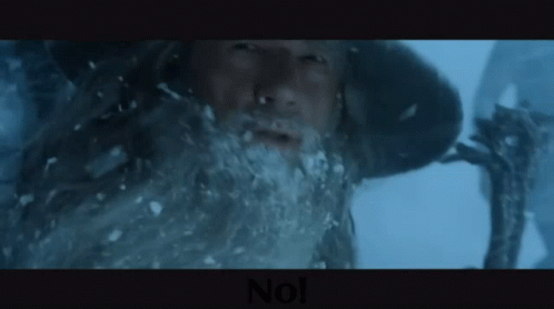 Shouting Gandalf At The Snow GIF | GIFDB.com