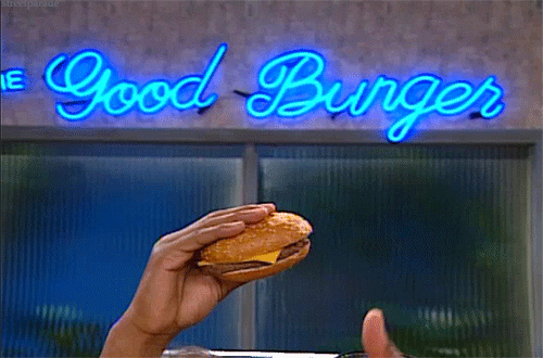 Showing Burger And Thumbs Up GIF | GIFDB.com
