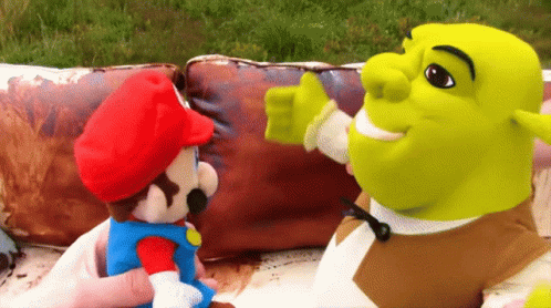 Shrek Mario Plush Toys GIF | GIFDB.com