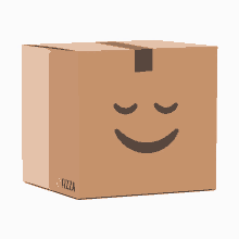 Smiling Box Cartoon And Blushing GIF | GIFDB.com