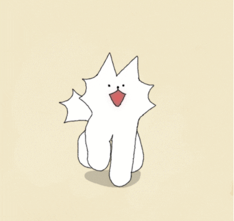 Smiling Dog White Spikes GIF | GIFDB.com