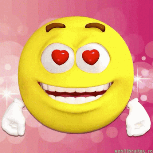 Smiling Emoji Heart Eyes GIF | GIFDB.com