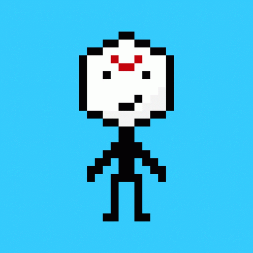 Smiling Pixel Pixwar Danter GIF | GIFDB.com