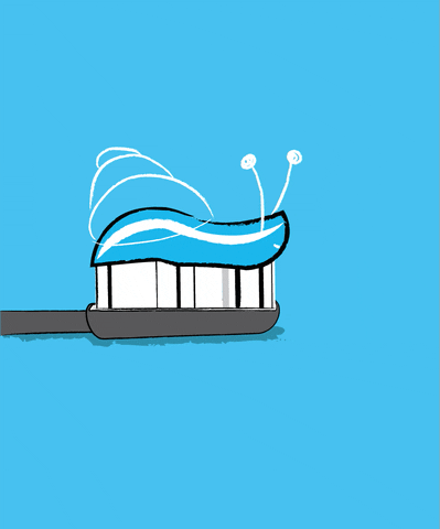 Snail Toothpaste Good Morning GIF | GIFDB.com