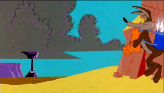 Sneaky Wile E Coyote Walking On Tiptoe GIF | GIFDB.com