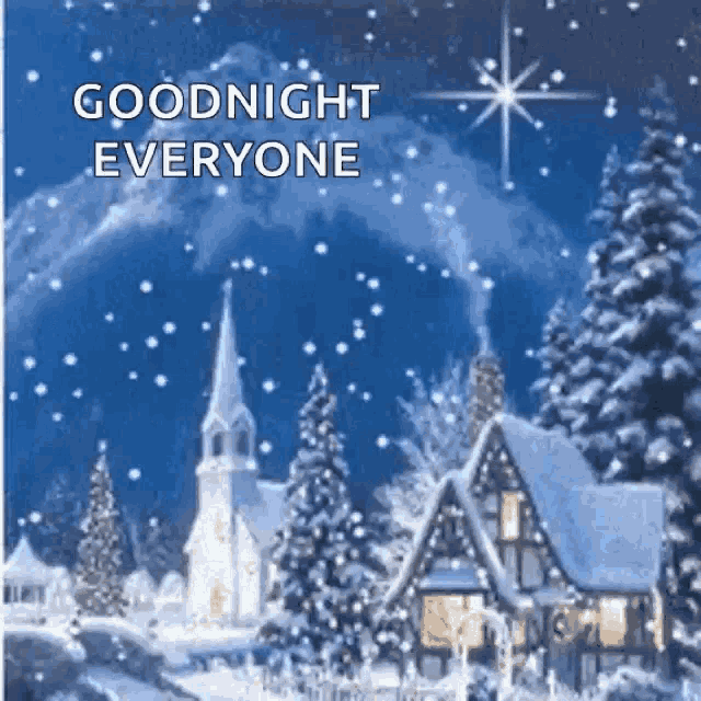 Snow Night Good Night GIF | GIFDB.com