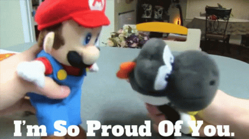 So Proud Super Mario Logan Puppet Dolls GIF | GIFDB.com