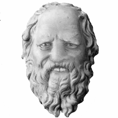 Socrates Winking Sculpture GIF | GIFDB.com