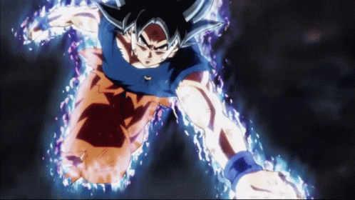 Son Goku Ultra Instinct Separation Of Body Mode GIF | GIFDB.com