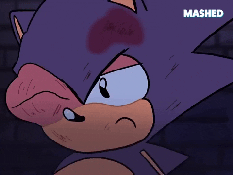 Sonic The Hedgehog Swollen Black Eye GIF | GIFDB.com