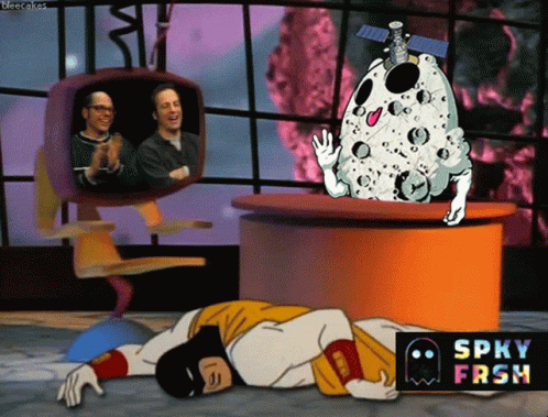 Space Ghost Passed Out Clap GIF | GIFDB.com