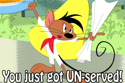 Speedy Gonzales You Just Got Unserved GIF | GIFDB.com