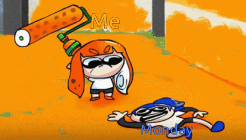 Splatoon Me Versus Monday Roller Smash GIF | GIFDB.com
