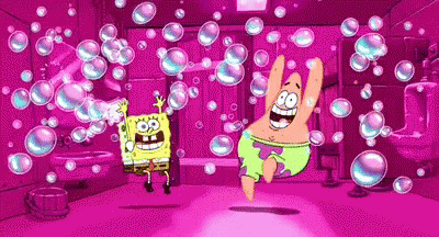 Sponge Bob And Patrick Bubbles GIF | GIFDB.com
