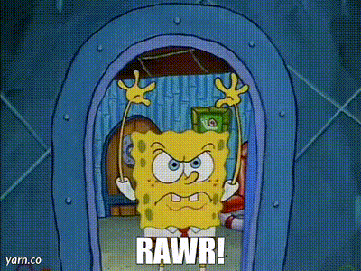 Spongebob Doing Awkward Rawr GIF | GIFDB.com