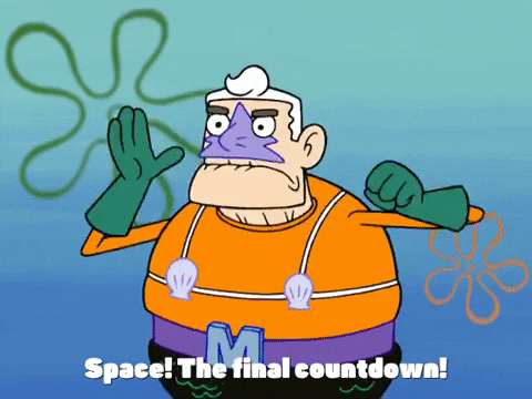 Spongebob Mermaid Man Final Countdown GIF | GIFDB.com