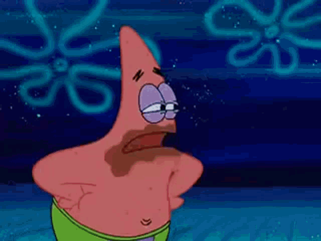 Spongebob Patrick Star Chocolate On Mouth GIF | GIFDB.com
