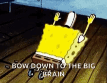 Spongebob Squarepants Big Brain Meme GIF | GIFDB.com
