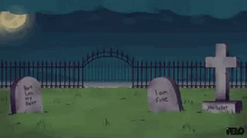 Spooky Month Happy Dancing Ghosts Cemetery GIF | GIFDB.com