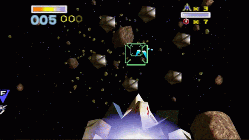 Star Fox Arwing Fire GIF | GIFDB.com