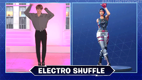 Star Spangled Headhunter Electro Shuffle Bts Fortnite Dance GIF | GIFDB.com