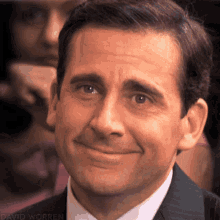 Steve Carrel Happy Emotional Big Smile GIF | GIFDB.com