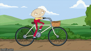 Stewie Griffin Countryside Bicycle Riding GIF | GIFDB.com