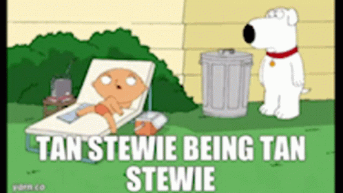 Stewie Griffin Want Get Tan GIF | GIFDB.com