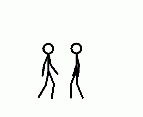 Stickman Fight Shoving And Somersault Kick GIF | GIFDB.com
