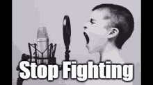 Stop Fighting Boy Shouting GIF | GIFDB.com