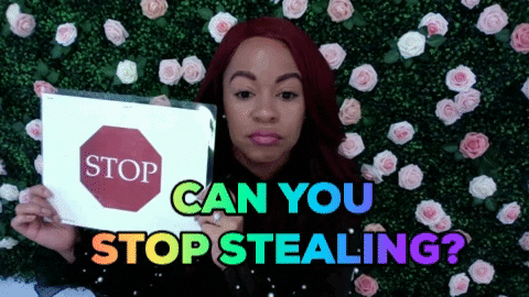 Stop Stealing Please Reminder GIF | GIFDB.com
