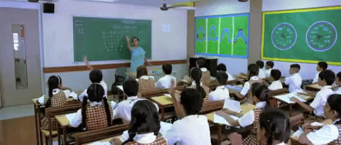 Students In Elementary School Classroom GIF | GIFDB.com
