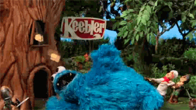 Stuffed Cookie Monster GIF | GIFDB.com