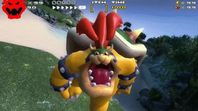 Super Mario King Koopa Bowser Flying GIF | GIFDB.com