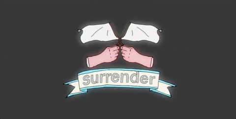 Surrender Two Hand Two White Flags GIF | GIFDB.com