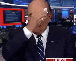 Sweating Rudy Giuliani Wiping His Forehead GIF | GIFDB.com