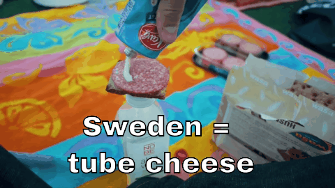Sweden Tube Cheese GIF | GIFDB.com