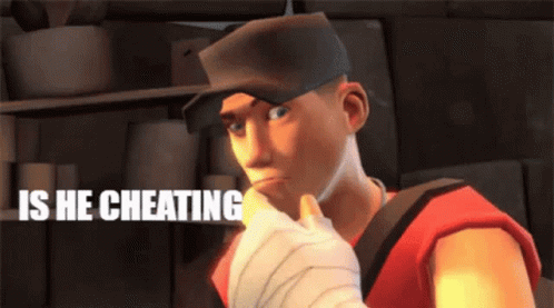 Team Fortress 2 Is He Cheating GIF | GIFDB.com