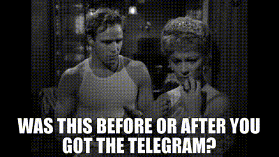 Telegram Questioning Couple Old Movie GIF | GIFDB.com